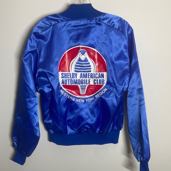 West Wind | Jackets & Coats | Vintage Shelby American Automobile Club New Satin Varsity Jacket ...